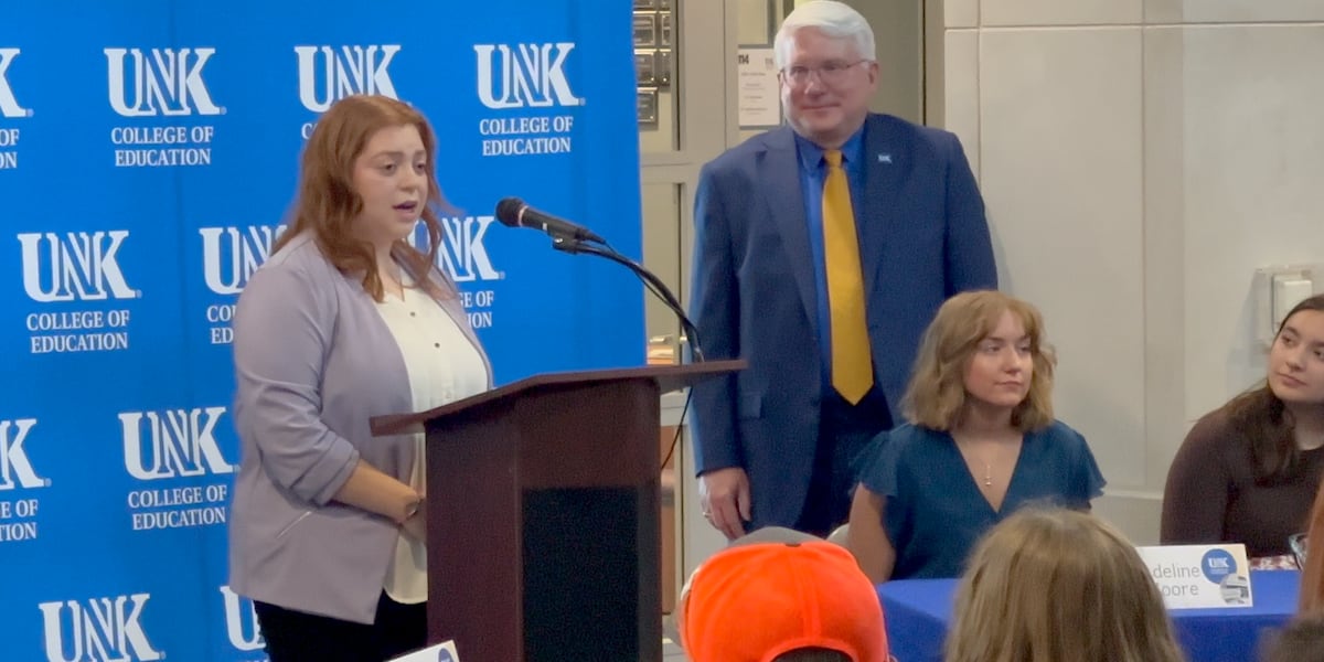 UNK inducts nine students into the Kearney Teachers Tomorrow ... UNK inducts nine students into the Kearney Teachers Tomorrow ...